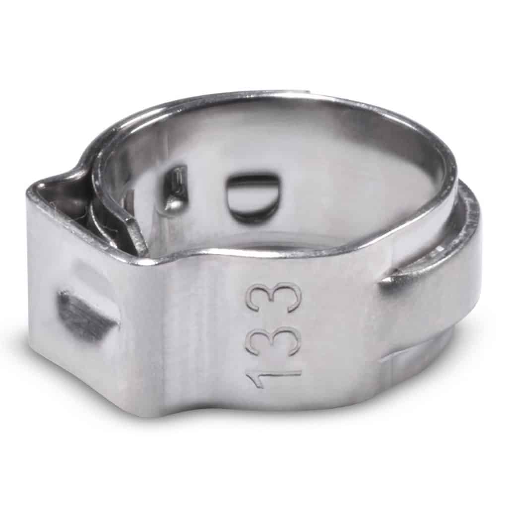 Single ear clamps - W4 Stainless steel - Zero Clips Ltd